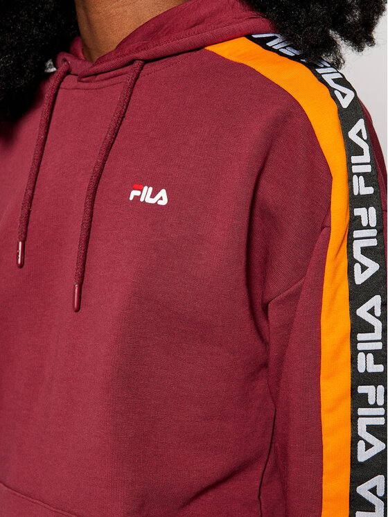 Fila Bluza Tavora 688819 Bordowy Regular Fit | Modivo.pl
