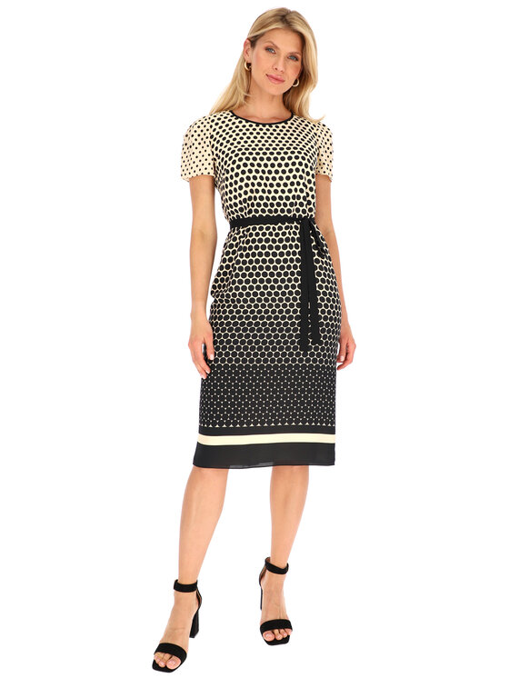 Potis & Verso Sukienka codzienna Avery Beżowy Regular Fit | Modivo.pl