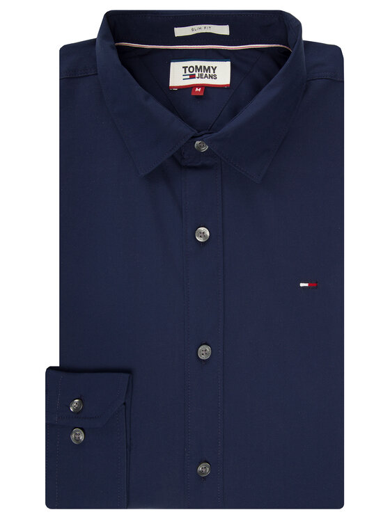 Tommy Jeans Hemd DM0DM04405 Dunkelblau Slim Fit | Modivo.at
