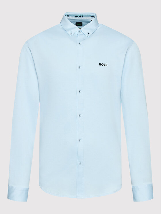 Boss Krekls Biado_R 50469836 Gaiši zils Regular Fit | Modivo.lv