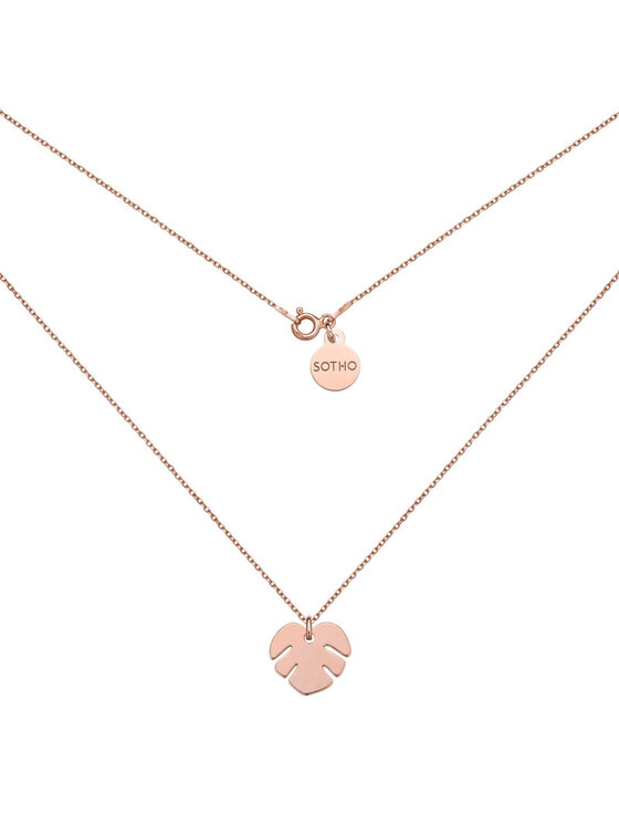 Sotho Naszyjnik N2282 Różowe złocenie | Modivo.pl
