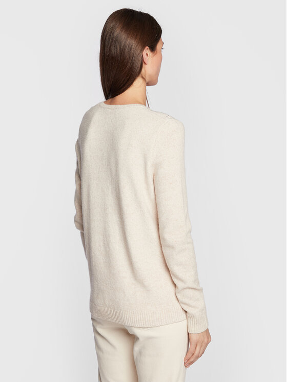 Olsen Sweter Henny 11003868 Écru Regular Fit | Modivo.pl