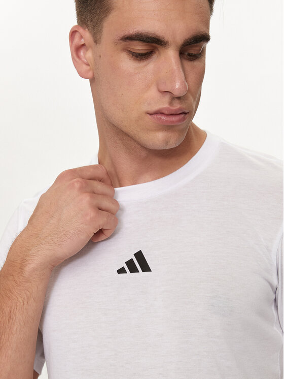 adidas T-Shirt Workout Logo IT2125 Biały Regular Fit | Modivo.pl