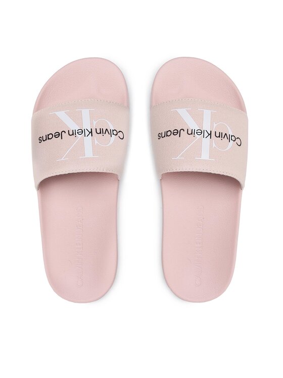 Calvin Klein Jeans Natikače Slide Monogram Co YW0YW00103 Ružičasta ...