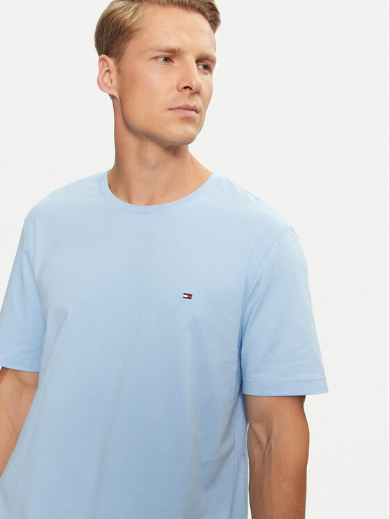 Tommy Hilfiger T-Shirt Essential MW0MW37267 Niebieski Regular Fit ...