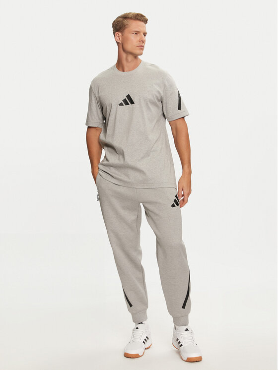 adidas Spodnie dresowe Z.N.E. JF2446 Szary Regular Fit | Modivo.pl