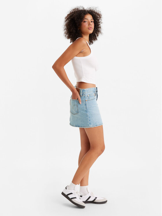 Levi's® Džínová sukně Icon A46940003 Světle modrá Loose Fit | Modivo.cz