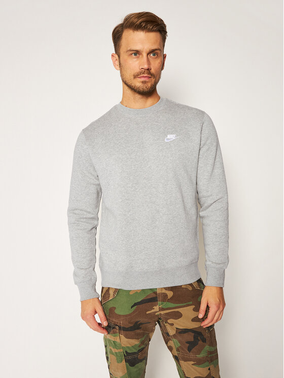 Nike Bluza Nsw Club BV2662 Szary Standard Fit | Modivo.pl