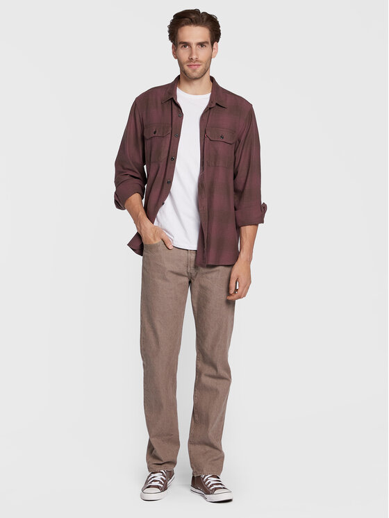 Levi's® Koszula Jackson Worker 19573-0178 Bordowy Relaxed Fit | Modivo.pl