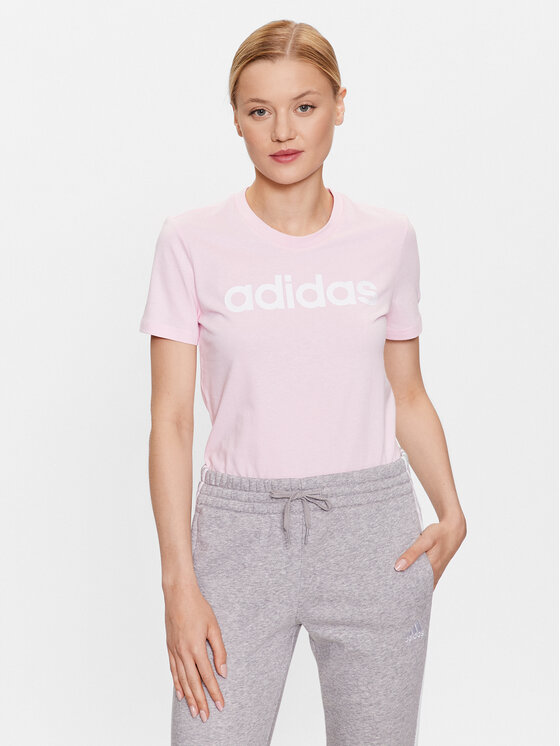 adidas Tricou Essentials Slim Logo T-Shirt GL0771 Roz Slim Fit | Modivo.ro