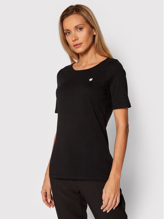 Marc O'Polo T-Shirt B01 2183 51159 Czarny Regular Fit | Modivo.pl