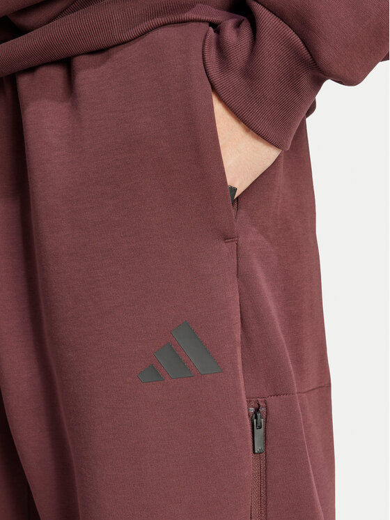 adidas Spodnie dresowe Future Icons 3-Stripes JD4888 Bordowy Loose Fit ...