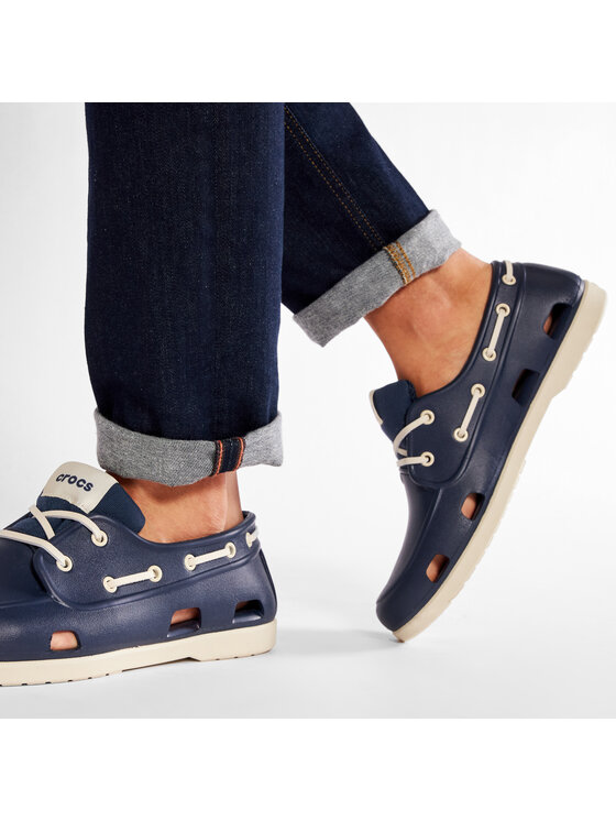 Crocs Polobotky Classic Boat Shoe M 206338 Tmavomodrá | Modivo.cz