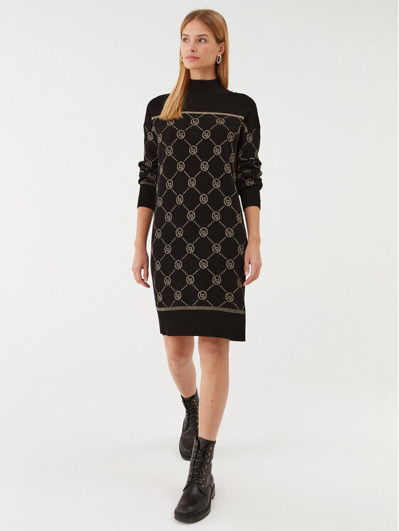 Liu Jo Sport Rochie tricotată TF3208 MA63L Negru Regular Fit | Modivo.ro