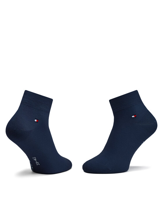 Tommy Hilfiger 2er-Set niedrige Herrensocken 342025001 Dunkelblau ...