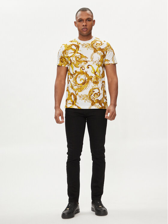 Versace Jeans Couture T-Shirt 76GAH6S0 Λευκό Regular Fit | Modivo.gr