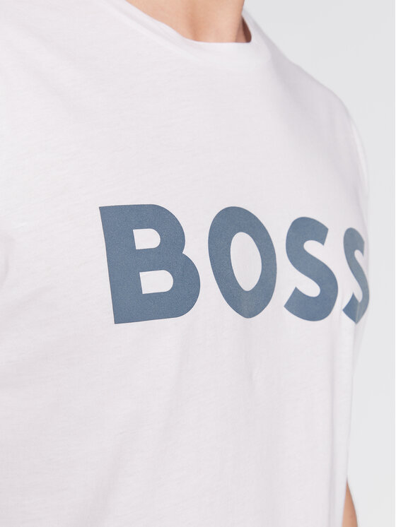 Boss T-Shirt Thinking 1 50481923 Weiß Regular Fit | Modivo.de