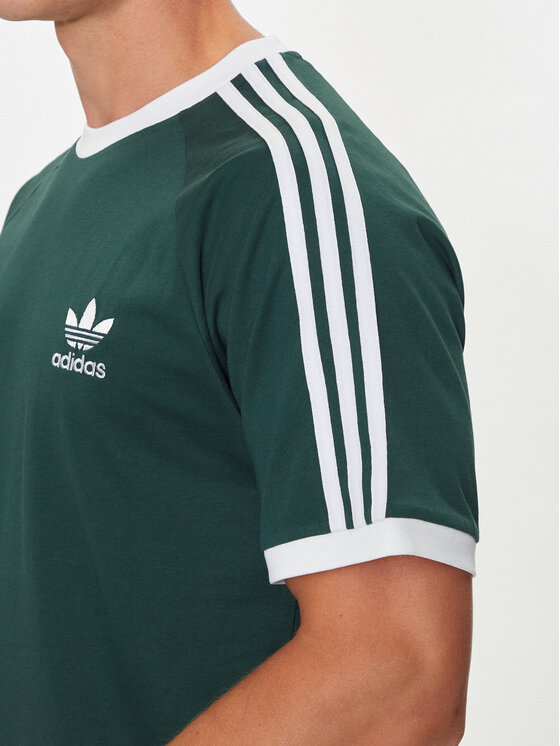 adidas Tricou adicolor Classics 3-Stripes IY8720 Verde Slim Fit | Modivo.ro