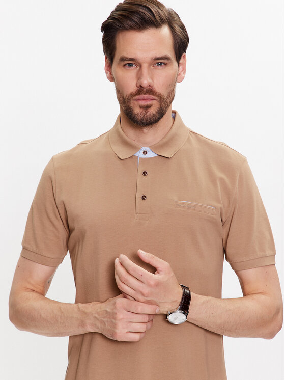 Pierre Cardin Poloshirt 20504/000/2030 Beige Regular Fit | Modivo.de