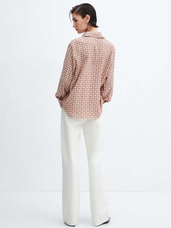 Mango Košile Basic 67020435 Růžová Regular Fit | Modivo.cz