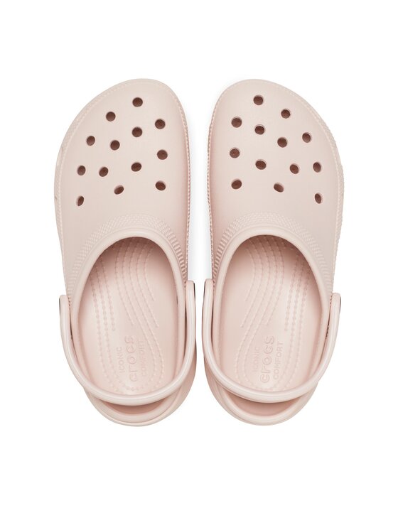 Crocs Klapki Classic Platform Clog W 206750 Różowy | Modivo.pl