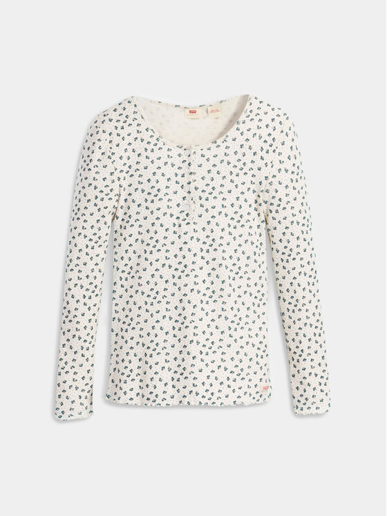 Levi's® Bluzka Dry Goods A5910-0002 Écru Regular Fit | Modivo.pl