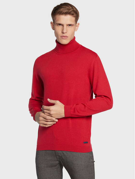 Pierre Cardin Golfas 50303/000/5018 Raudona Regular Fit | Modivo.lt