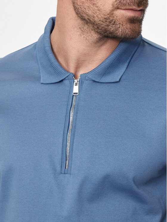 Boss Polo Polston 11 50513375 Niebieski Slim Fit | Modivo.pl
