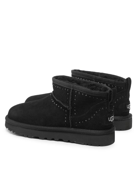 Ugg Апрески W Classic Ultra Mini Bling 1119871 Черен | Modivo.bg