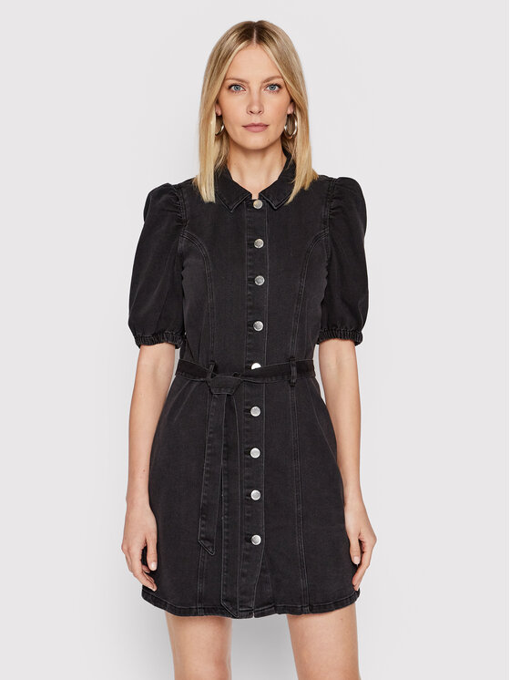 ONLY Rochie de blugi Vibbe 15228105 Negru Regular Fit | Modivo.ro