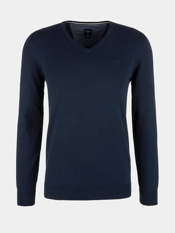 s.Oliver Πουλόβερ 2040666 Σκούρο μπλε Regular Fit | Modivo.gr