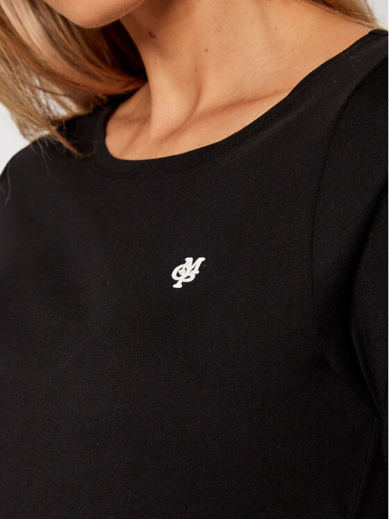 Marc O'Polo T-Shirt B01 2183 51159 Czarny Regular Fit | Modivo.pl