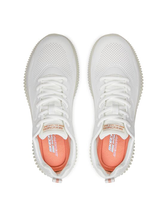 Skechers Sneakersy Bobs Geo-How Marvelous 117422/OFWT Biały | Modivo.pl