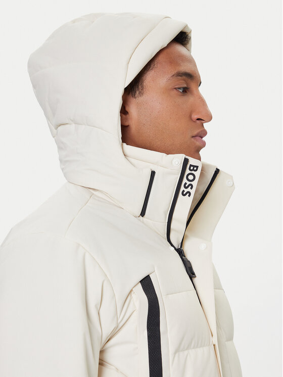 BOSS Geacă din puf Block-X 50547262 Bej Regular Fit | Modivo.ro