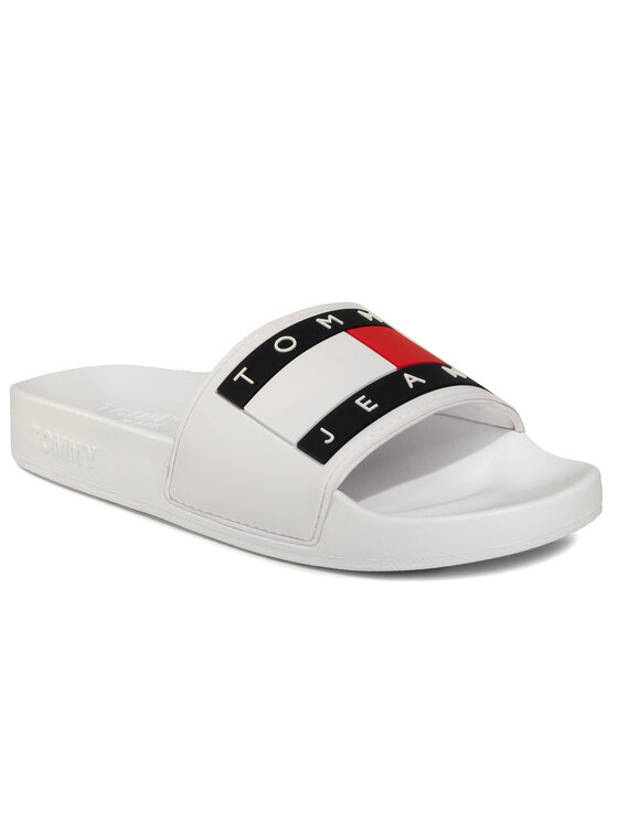 Tommy Jeans Natikače Flag Pool Slide EN0EN00474 Bijela | Modivo.hr