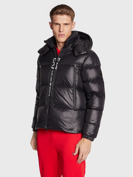 EA7 Emporio Armani Kurtka puchowa 6LPB01 PNR4Z 1200 Czarny Regular Fit | Modivo.pl