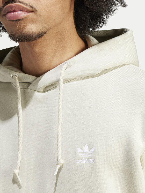 adidas Bluza Trefoil Essentials IR7785 Beżowy Regular Fit | Modivo.pl