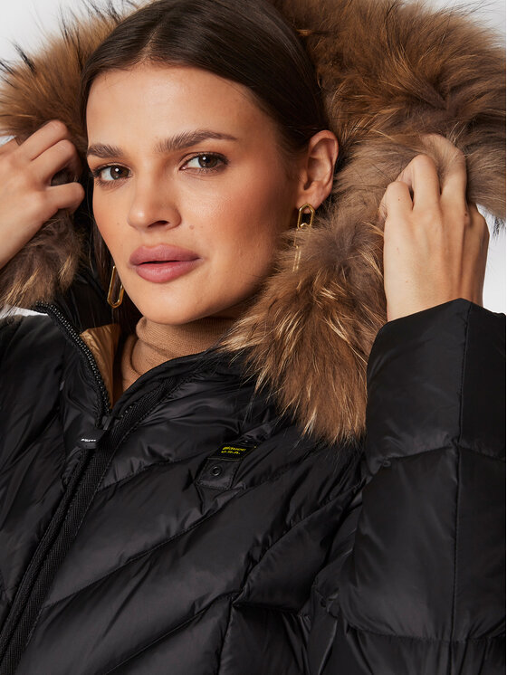 Blauer Пухено яке Courtney BLDC03214 006047 Черен Regular Fit | Modivo.bg