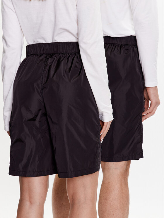 Rains Pantalon scurți din material 18920 Negru Regular Fit | Modivo.ro