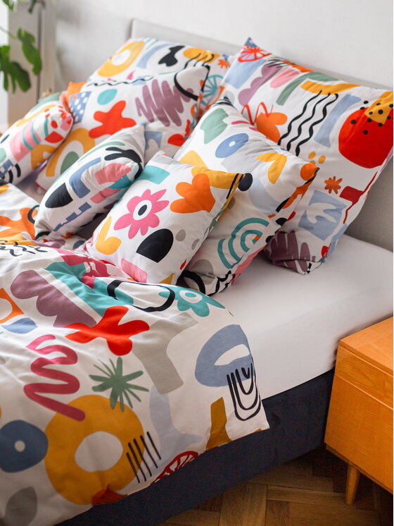 KIMO Komplet pościeli COLORS Kolorowy | Modivo.pl