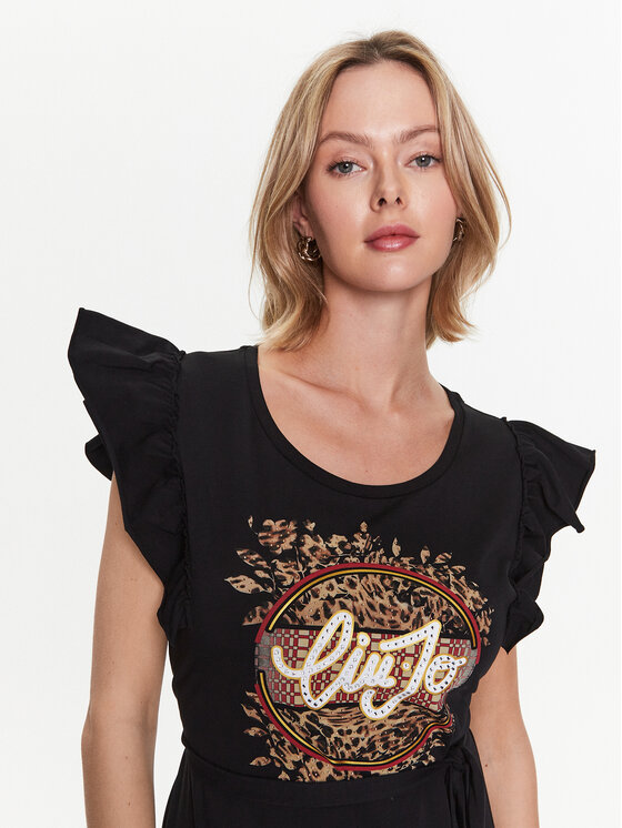 Liu Jo Sukienka codzienna WA3542 JS003 Czarny Regular Fit | Modivo.pl