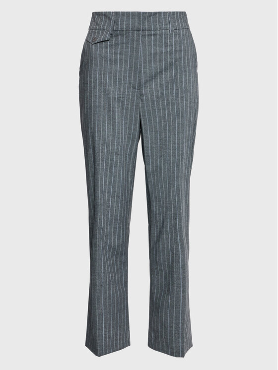 Karen by Simonsen Medžiaginės kelnės Elena 10104010 Pilka Classic Fit ...