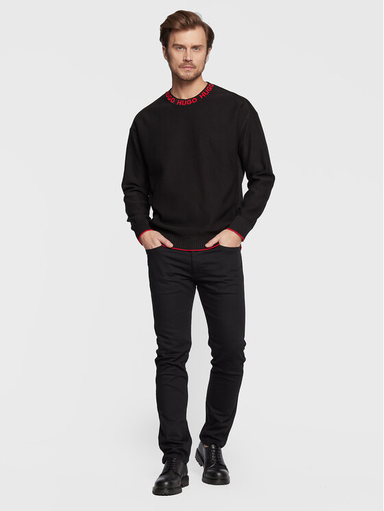 Hugo Pullover Smarlo 50474813 Schwarz Regular Fit | Modivo.de