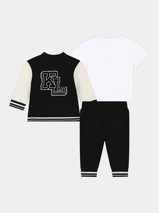 Karl Lagerfeld Kids Tepláková souprava Z30137 M Černá Regular Fit ...