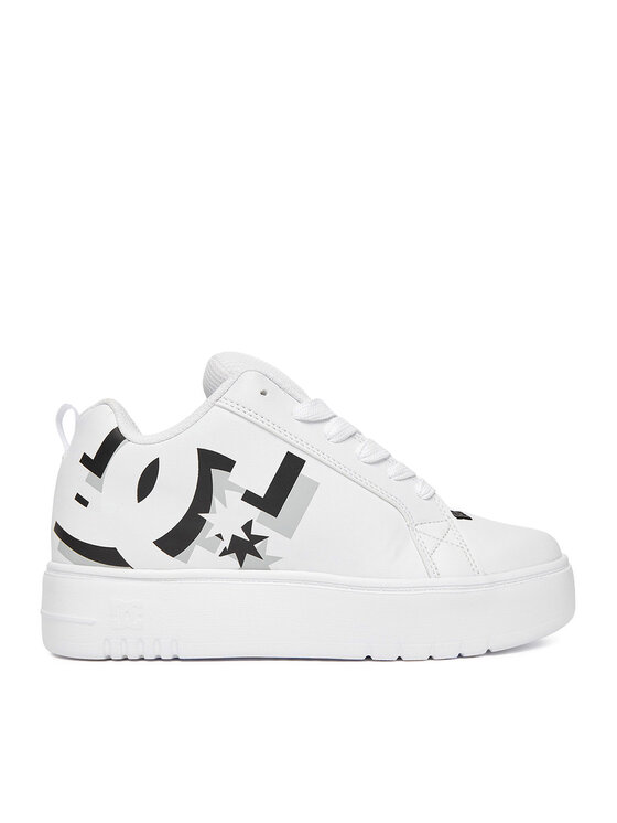 DC Shoes Sneakersy CEO-COURT GRAFFIK PLATFORM DC02422101 Bílá | Modivo.cz