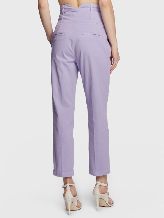 Pinko Spodnie materiałowe Ariel 100225 A0G7 Fioletowy Slim Fit | Modivo.pl