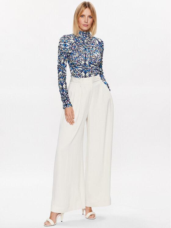 Ted Baker Παντελόνι υφασμάτινο Eliziie 265777 Λευκό Wide Leg | Modivo.gr