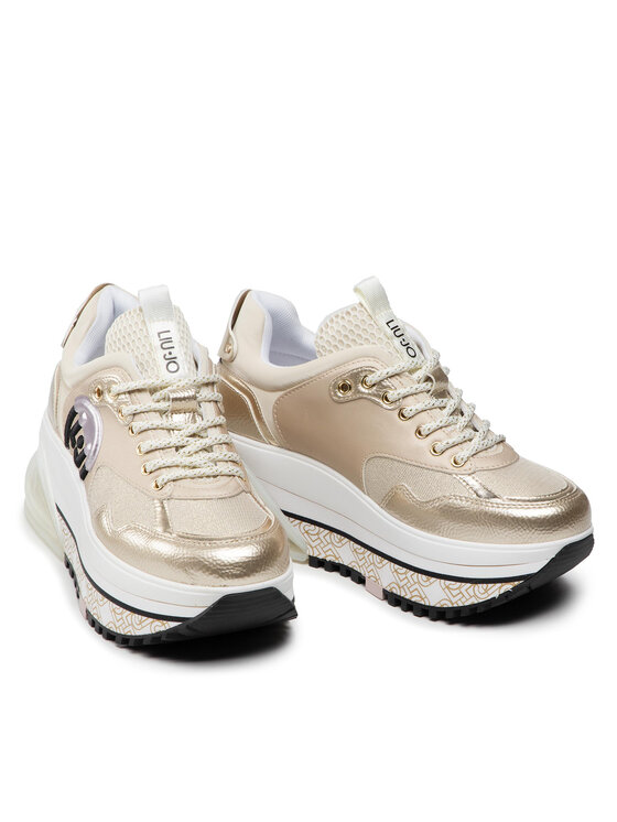 Liu Jo Sneakersy Maxi Wonder Air 2C BA2157 EX014 Złoty | Modivo.pl