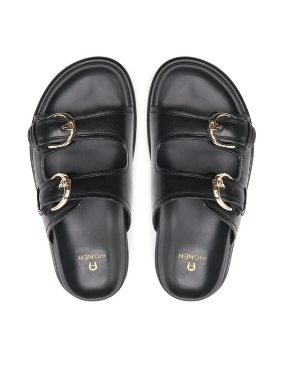Aigner Klapki Emma 6 1221300 Czarny | Modivo.pl