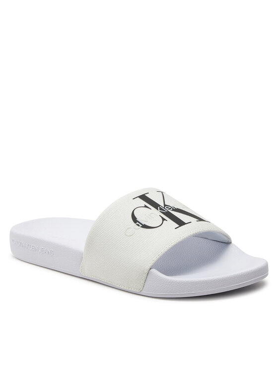 Calvin Klein Jeans Natikače Slide Monogram Co YW0YW00103 Bijela | Modivo.hr